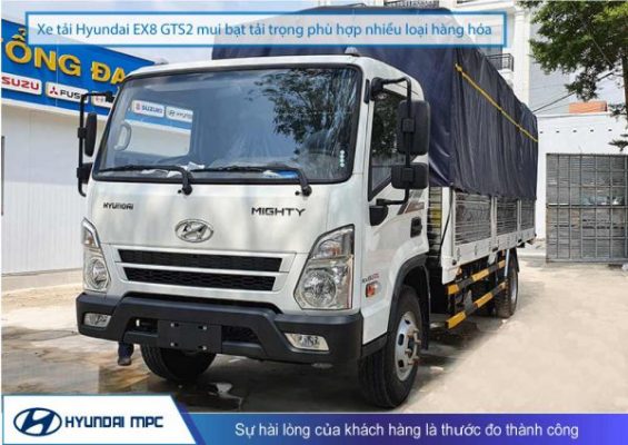 Xe tải Hyundai Mighty EX8 GTS2 Thùng mui bạt: Giá xe, Thông số